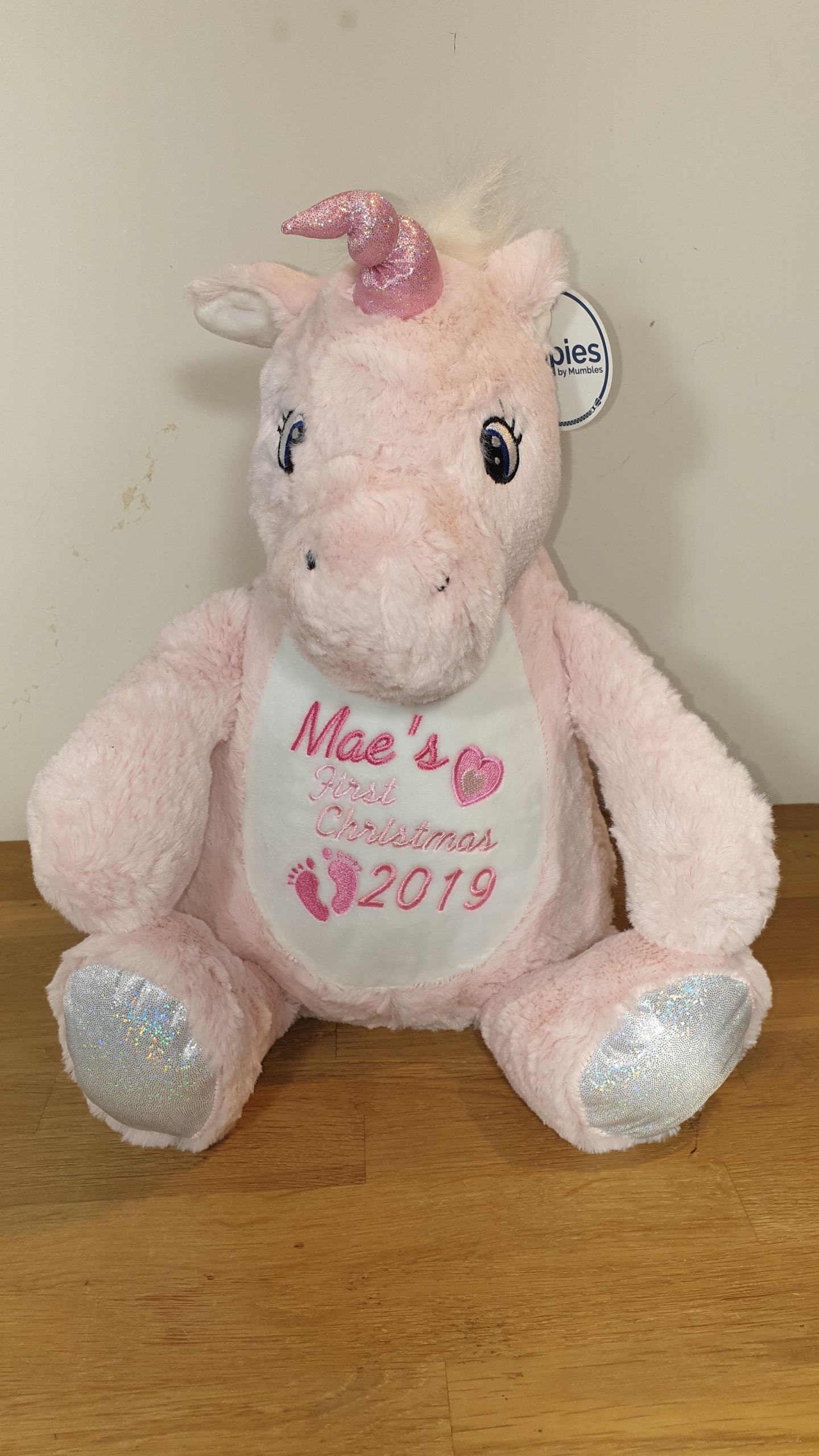 Pink Unicorn Soft Toy | Prism Embroidery