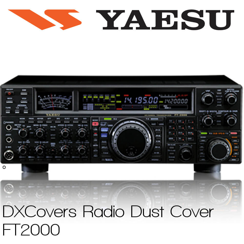 Yaesu FT-2000 and FT-2000D DX Covers radio dust cover | Prism Embroidery