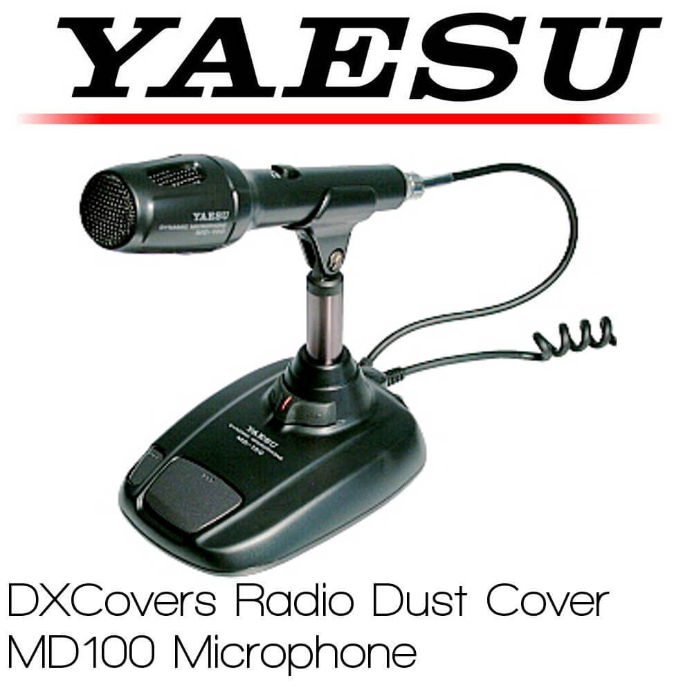Yaesu MD-100 Microphone DX Covers radio dust cover | Prism Embroidery